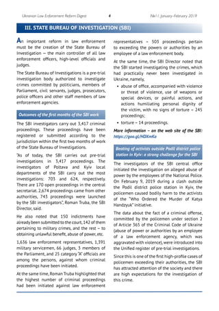 Ukrainian Law Enforcement Reform Digest #11 | PDF