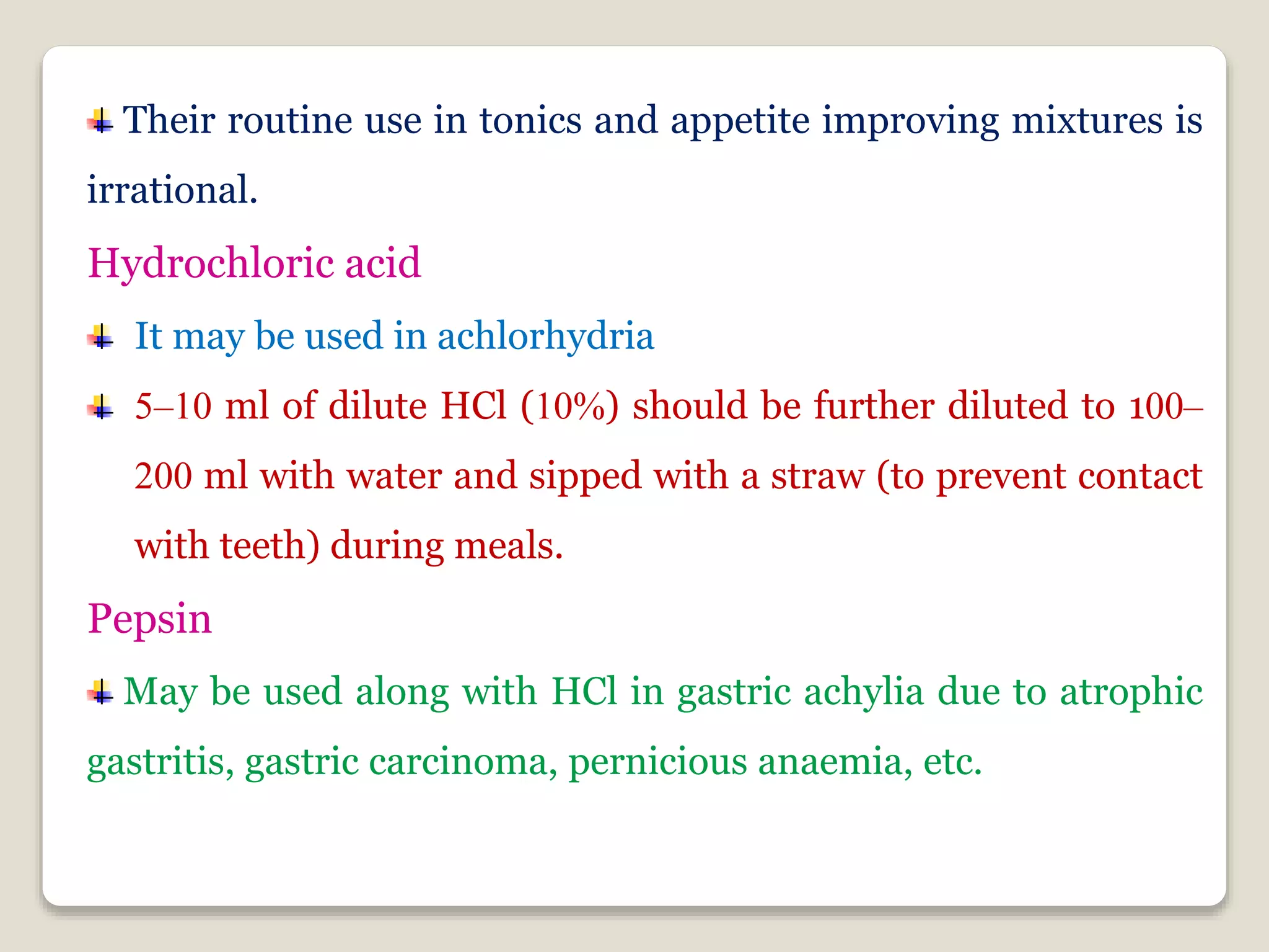 Digestants and Carminatives | PPTX