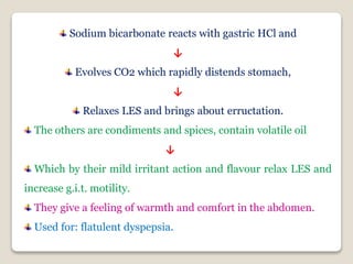 Digestants and Carminatives | PPTX