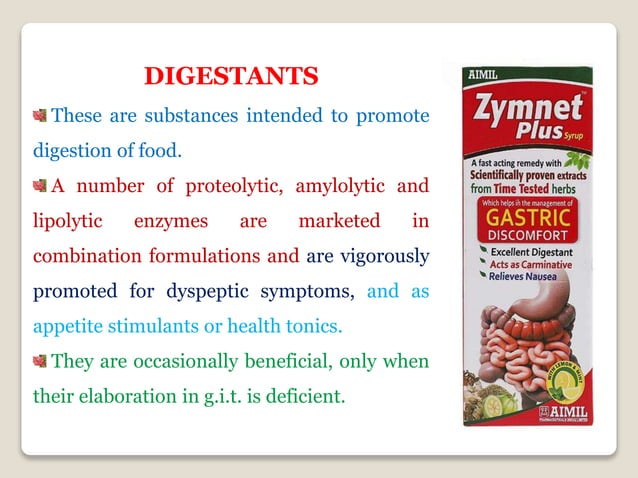 Digestants and Carminatives | PPTX