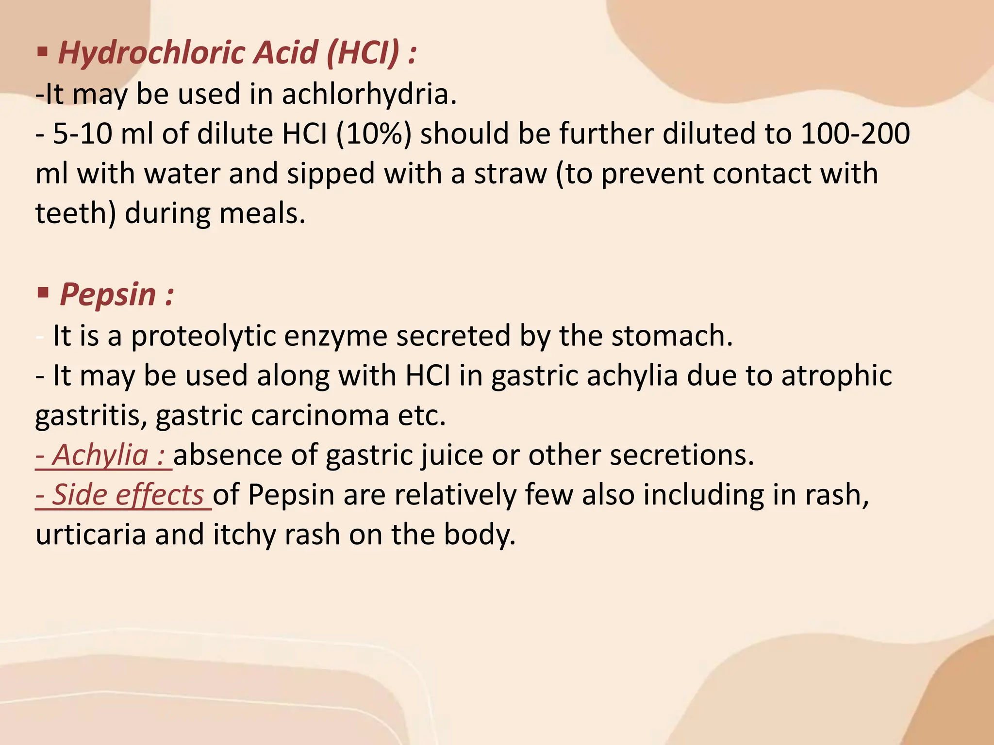 Digestants and drugs by kinjal Panara gacj | PPTX