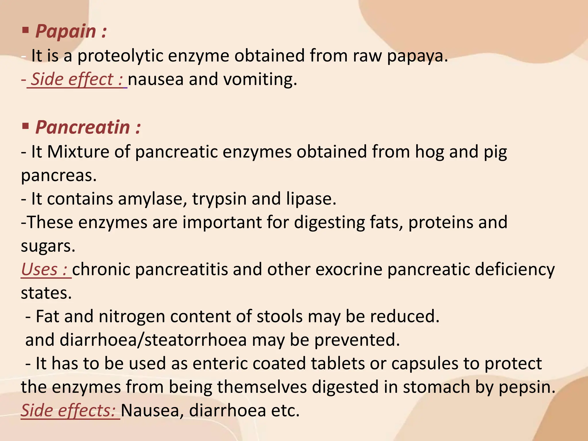 Digestants and drugs by kinjal Panara gacj | PPTX