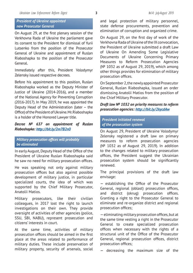 Ukrainian Law Enforcement Reform Digest №14 | PDF Ukrainian Law Enforcement Reform Digest №14 | PDF