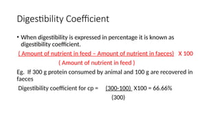 Digestibility^J its measurement and factors affecting digestibility gk.pptx