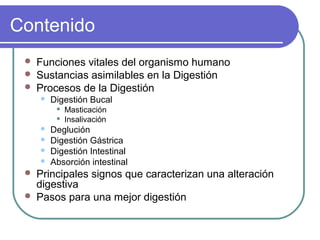 El proceso de la digestión humana | PPT