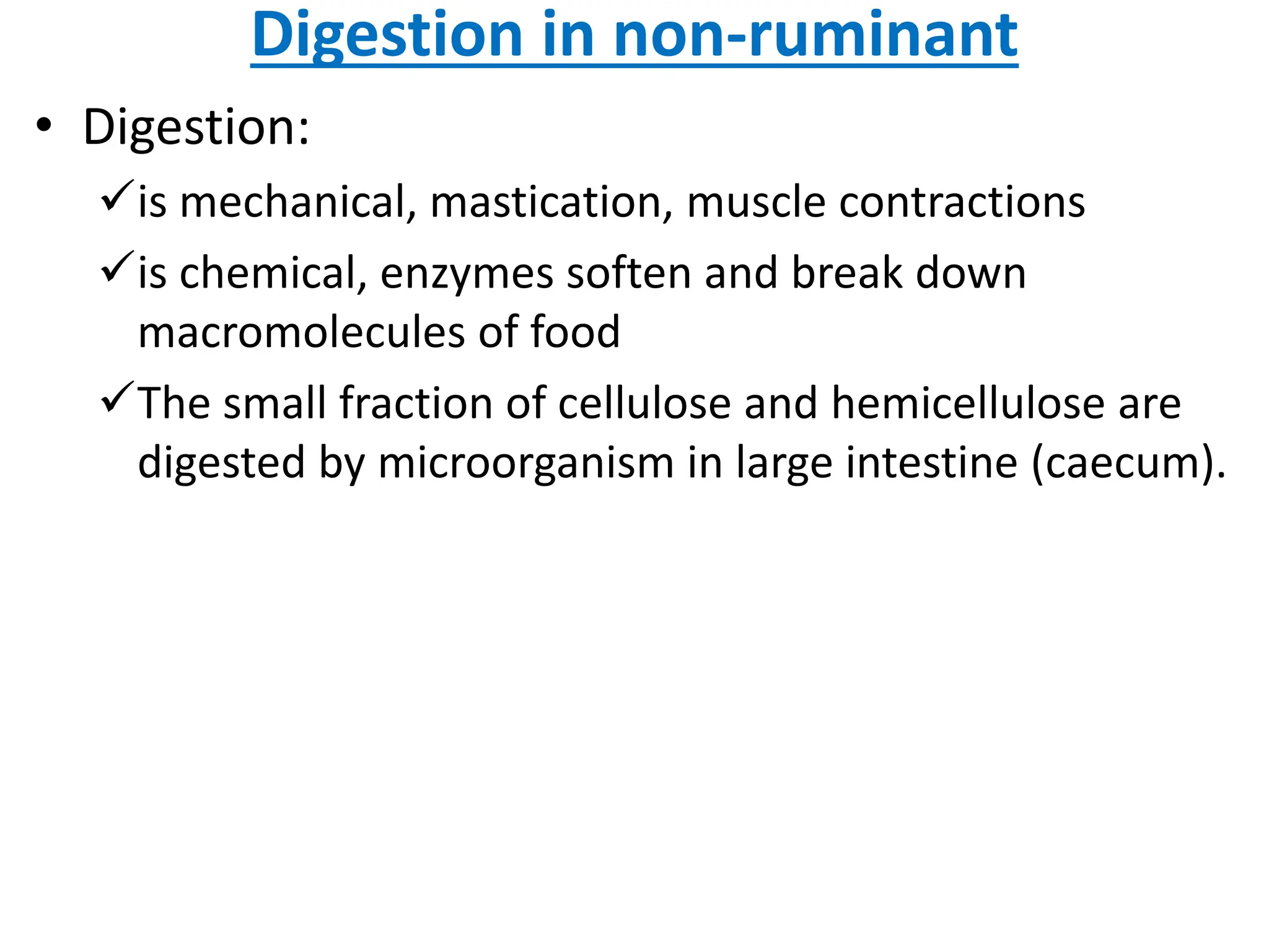 Digestion and Absorption in Ruminant and Non-ruminant.pptx | Digestive ...