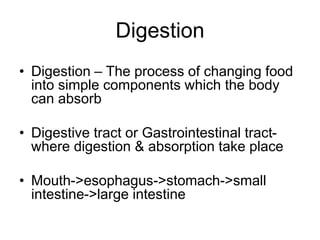 digestion & absorption of vitamins and mineral's | PPT