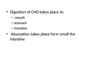 Digestion, Absorption, Glycolysis.ppt... | PPT