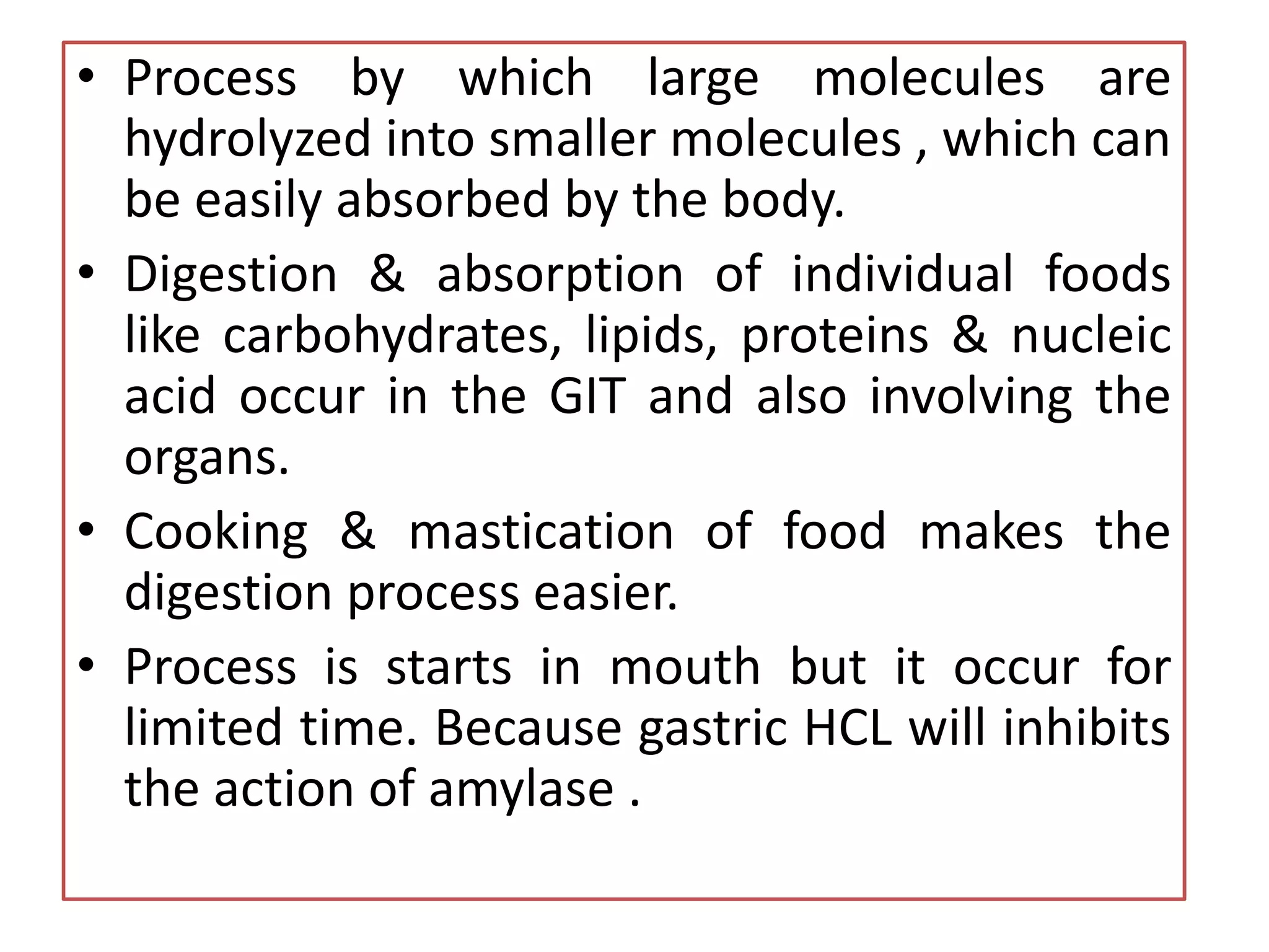 Digestion & absorption of CHO | PPTX