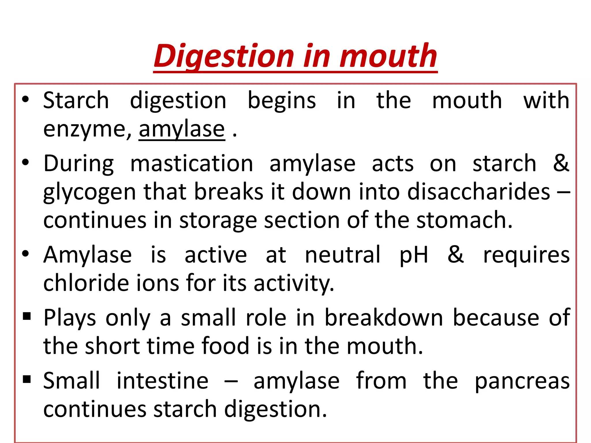 Digestion & absorption of CHO | PPTX