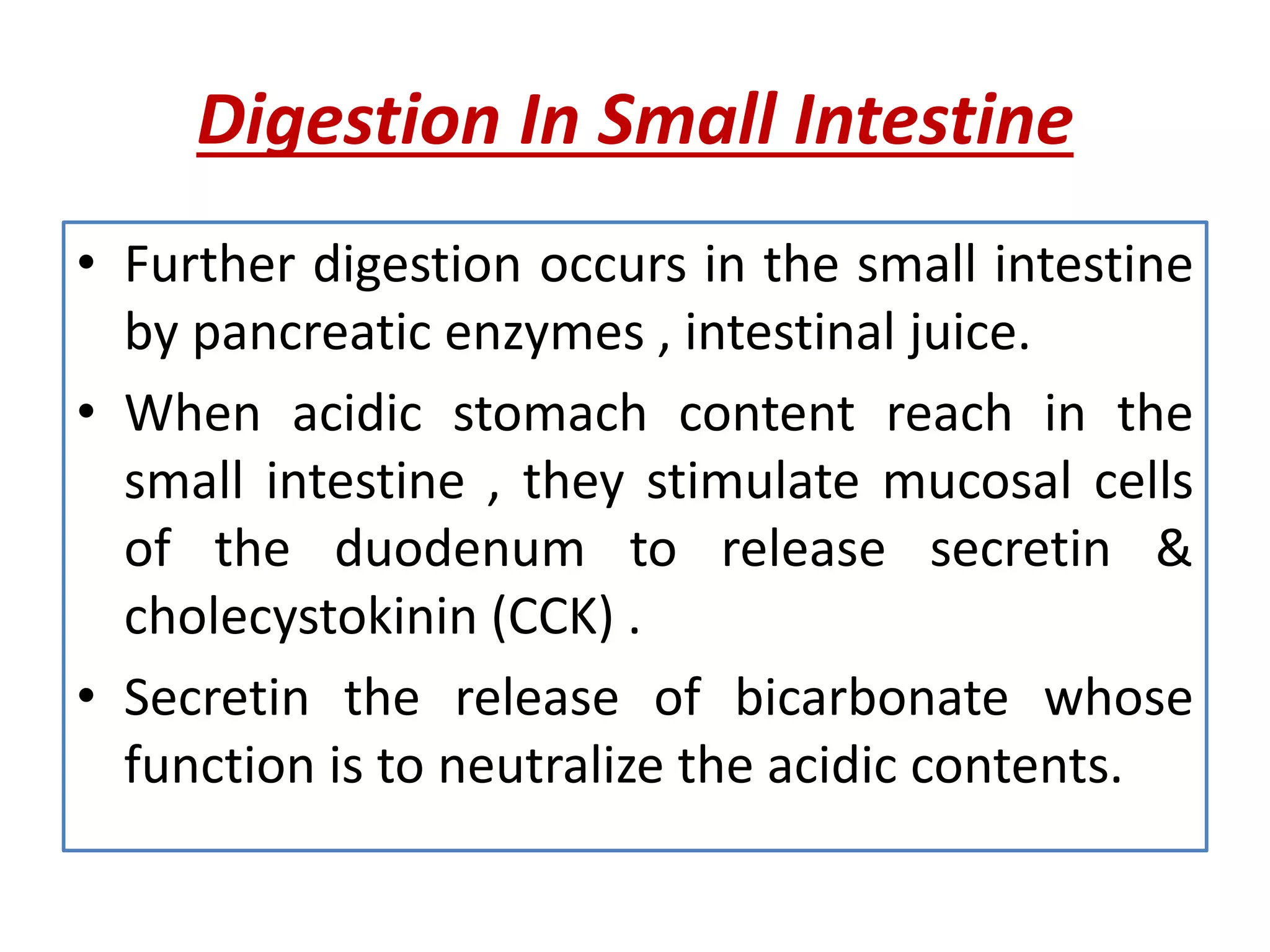Digestion & absorption of CHO | PPTX