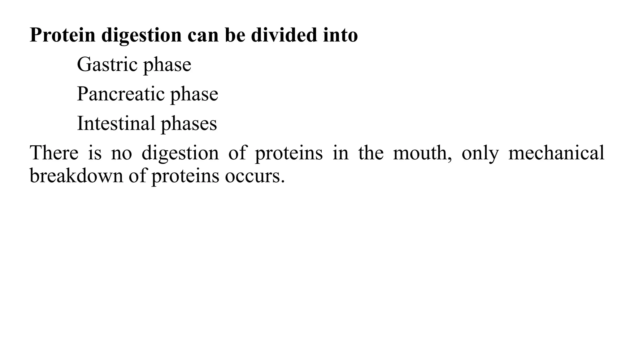 Digestion absorption of proteins, Protein digestion abnormalities ...