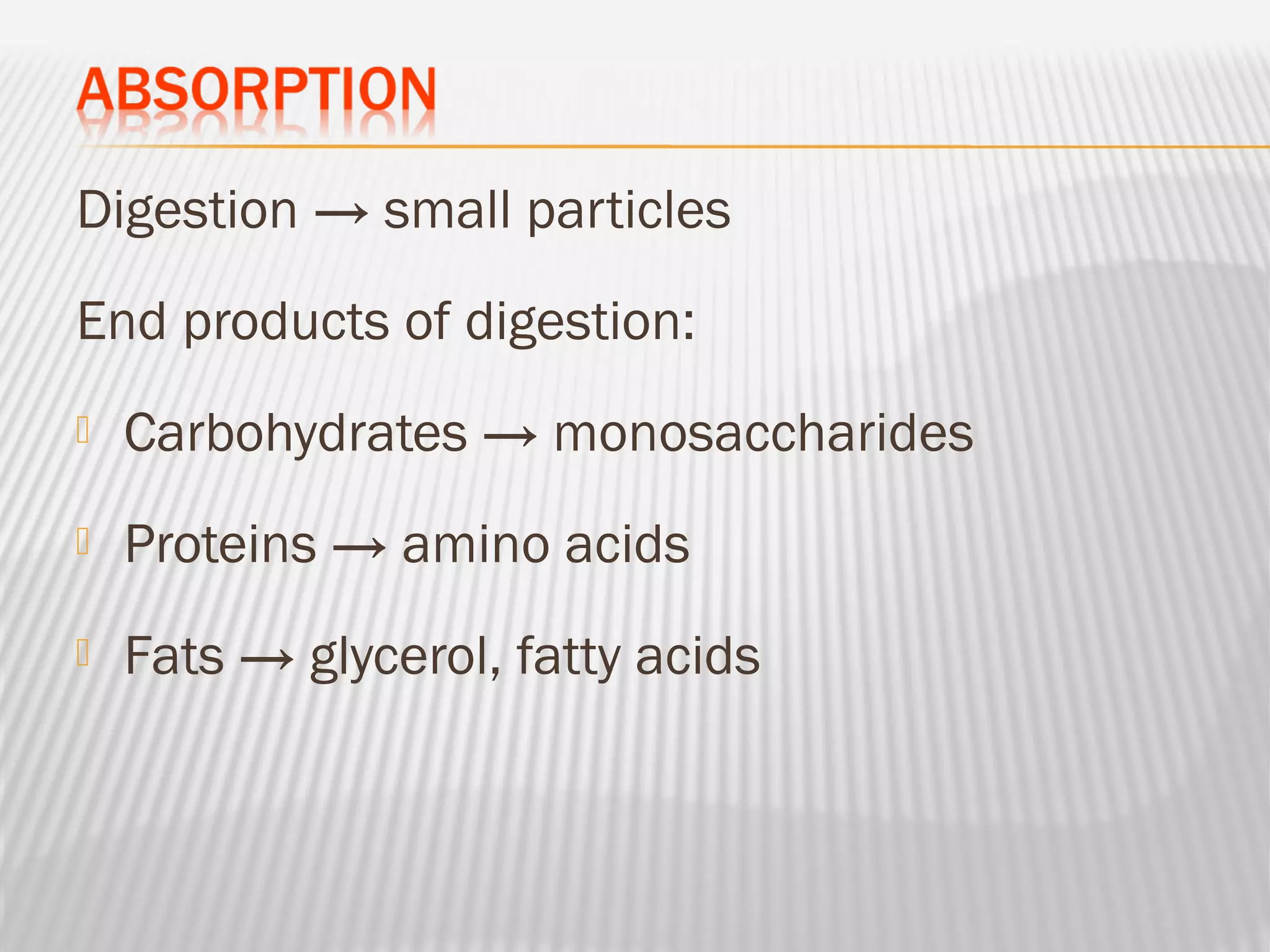 Digestion and absorption | PPT