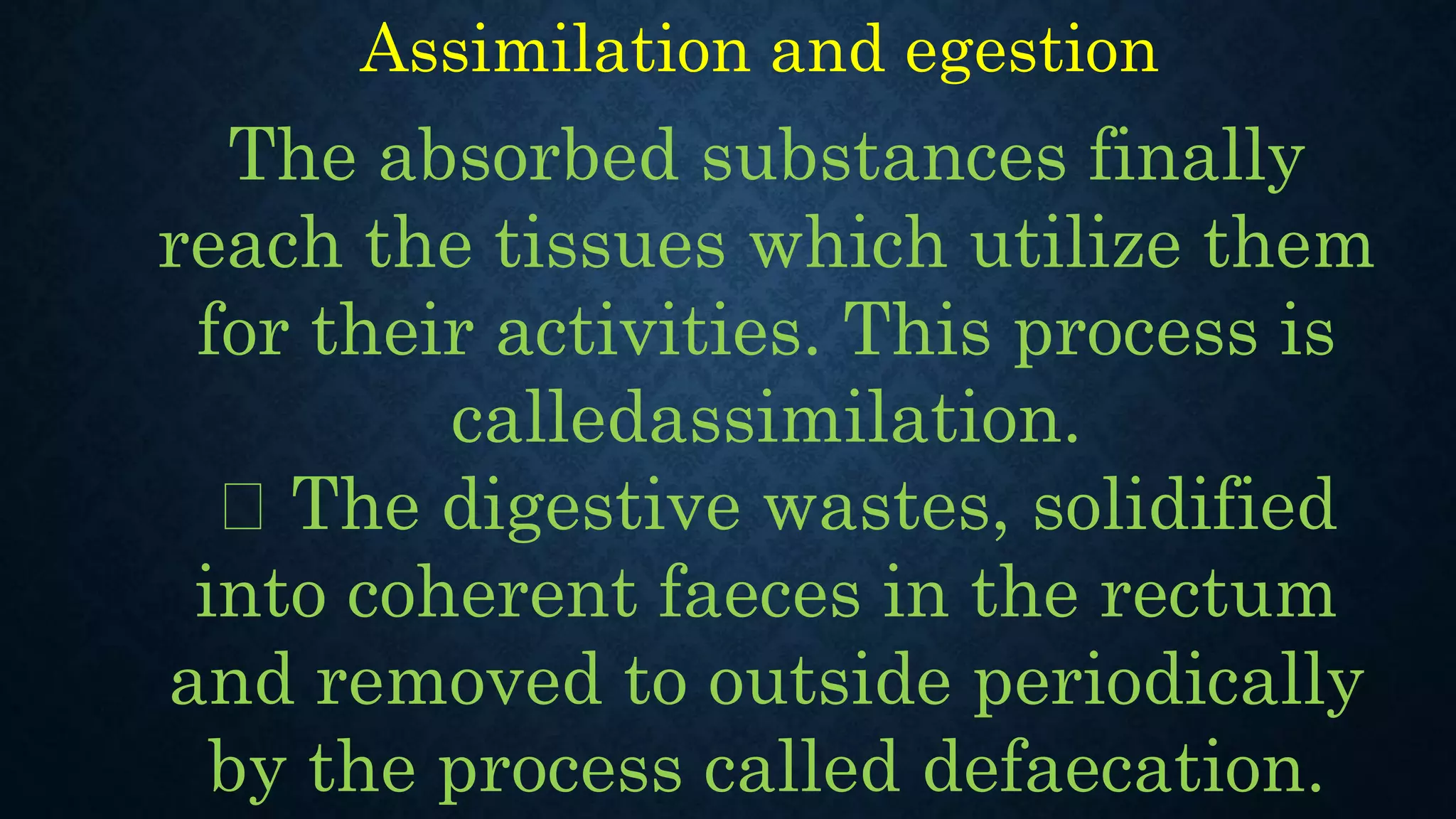 Digestion and absorption | PPTX