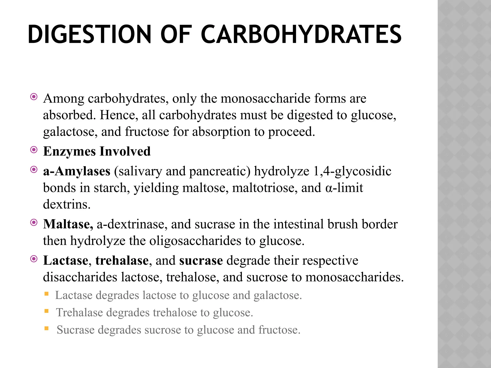 Digestion and Absorption of Carbohydrates, Proteins and.pptx
