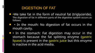 DIGESTION AND ABSORPTION OF CARBS, PROTEIN AND FAT.pptx