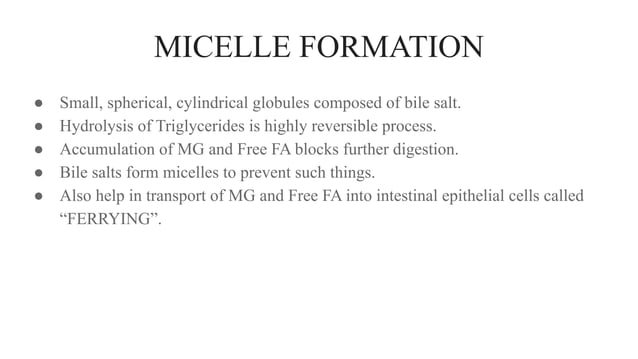 DIGESTION AND ABSORPTION OF FATS AND ITS APPLIED | PDF | Chemistry ...