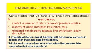 Digestion and absorption of lipids | PPT