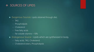 Digestion and absorption of lipids | PPTX