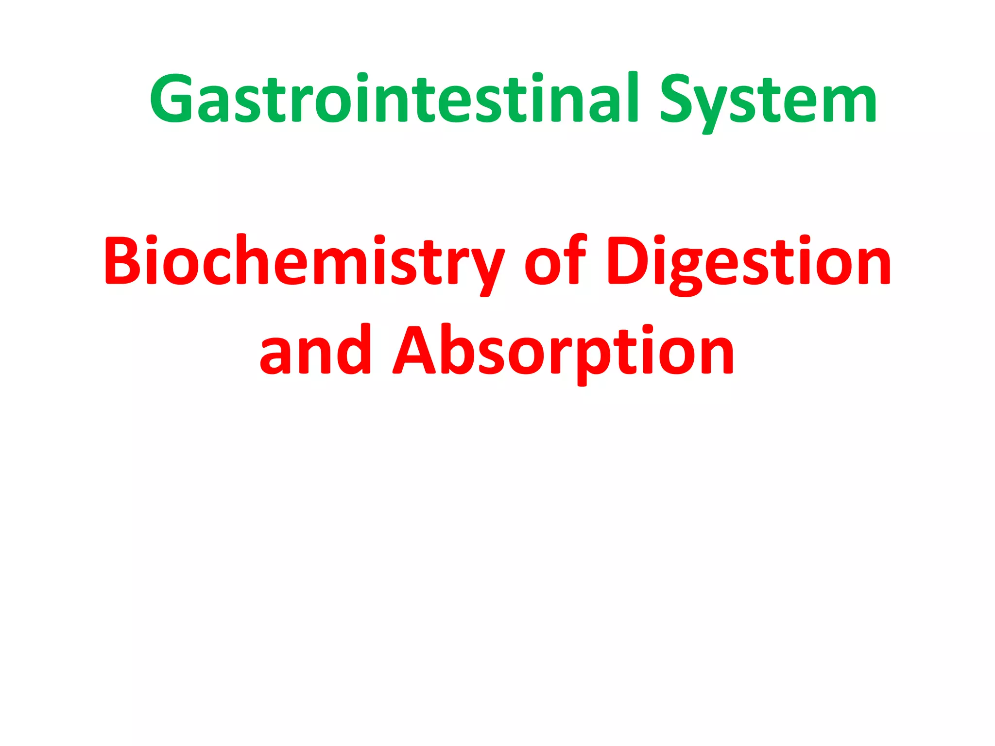 Digestion biochemistry | PPTX