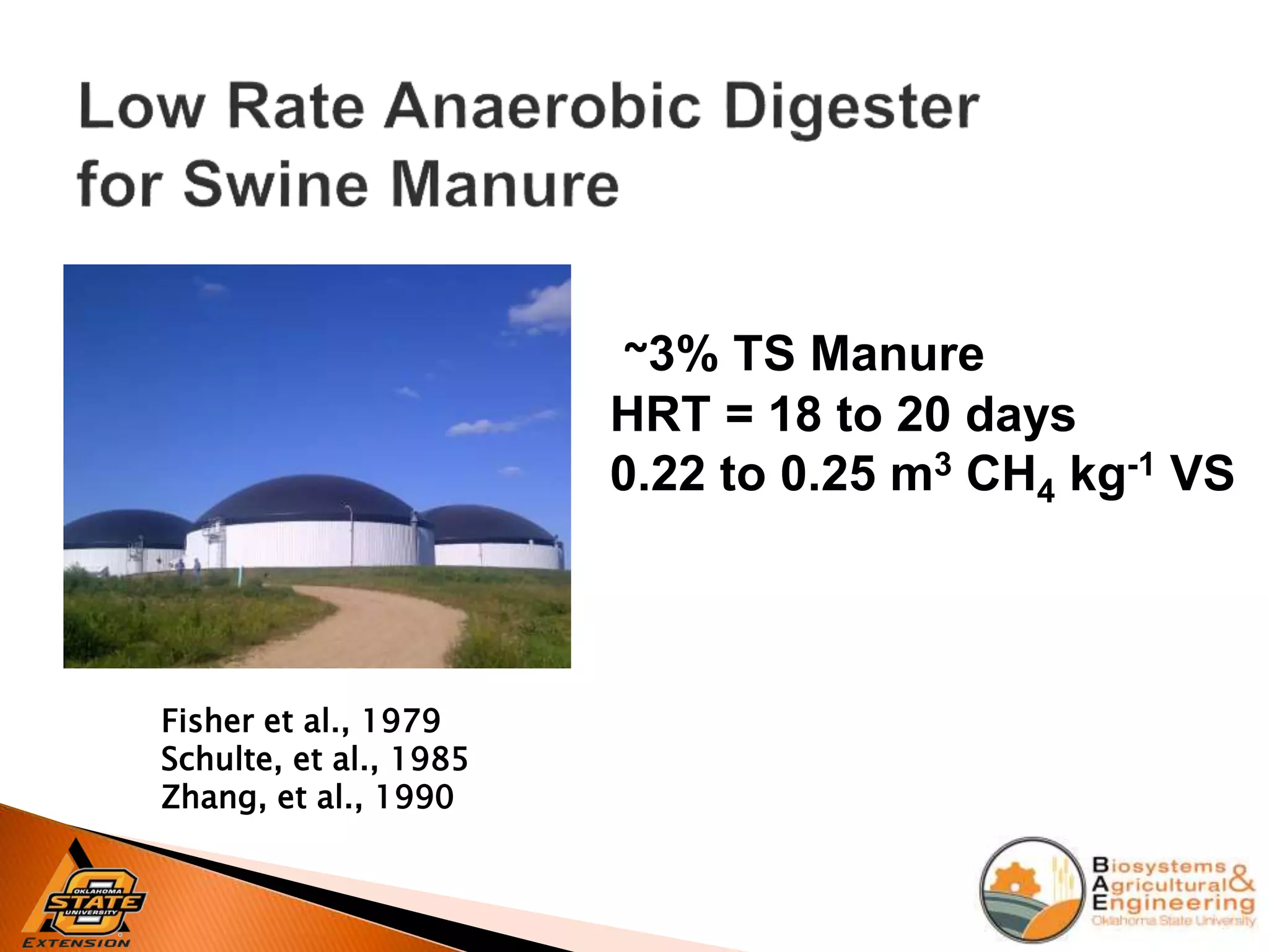 Technologies for Anaerobic Digestion of Flushed Swine Manure | PPTX
