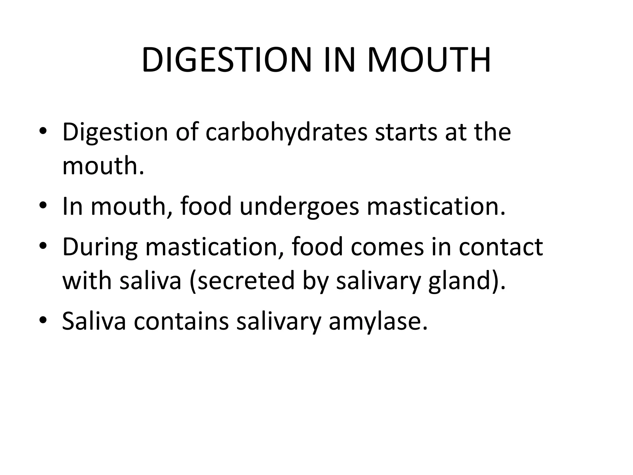 Digestion of carbohydrates | PPTX