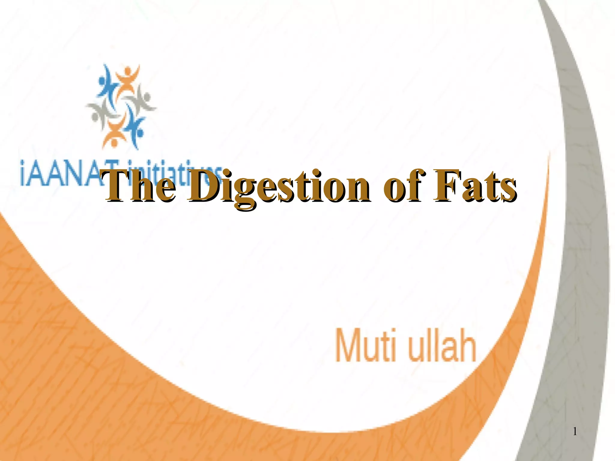 Digestion of fat | PPT