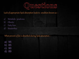 Digestion of lipids | PPTX