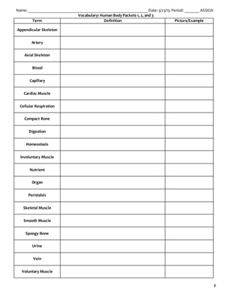 Digestive and excretory_systems_notes_key | DOCX
