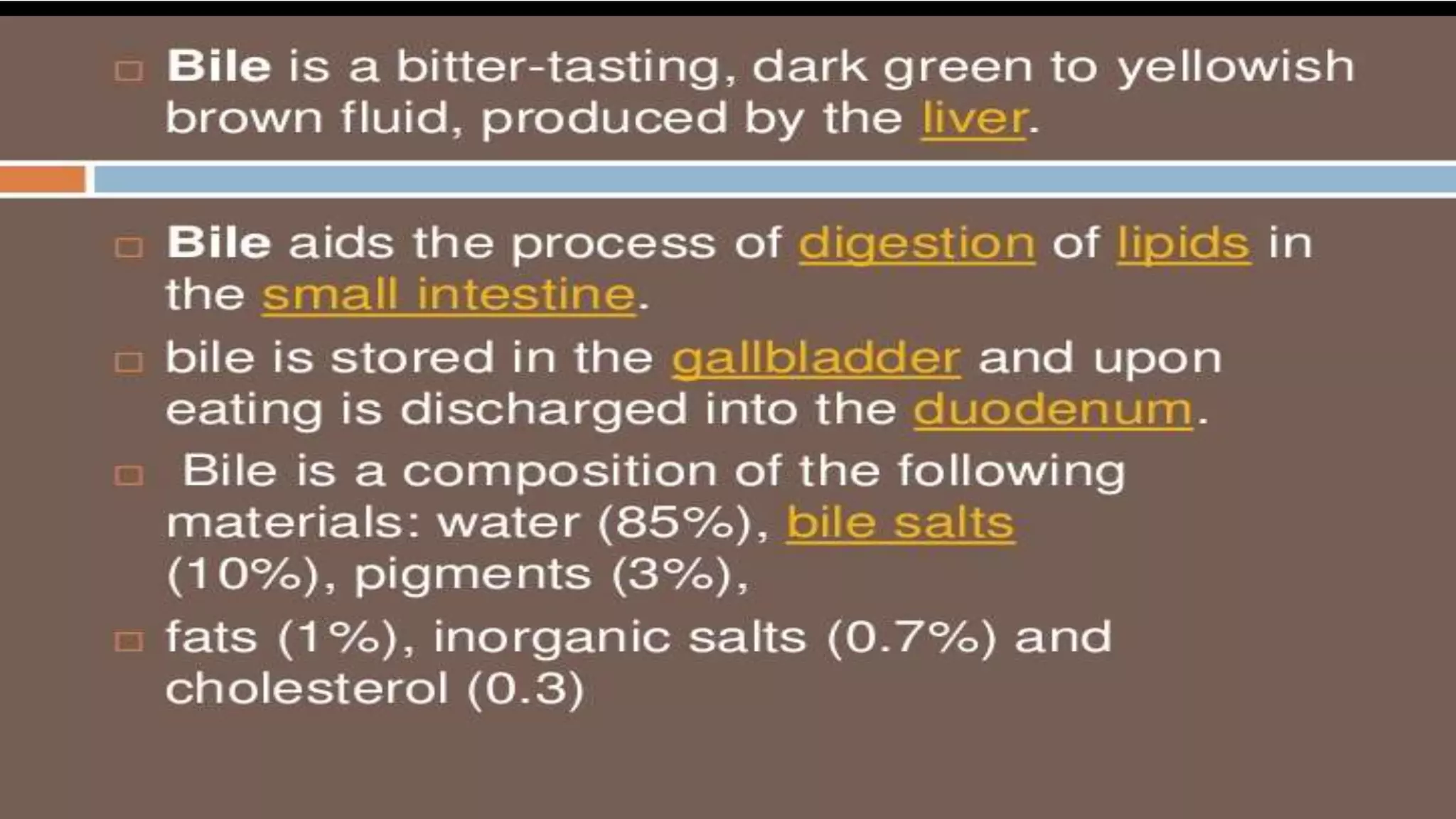 Digestive function of liver and gall bladder | PPT