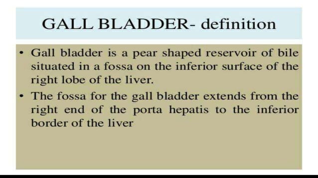 Digestive function of liver and gall bladder | PPT