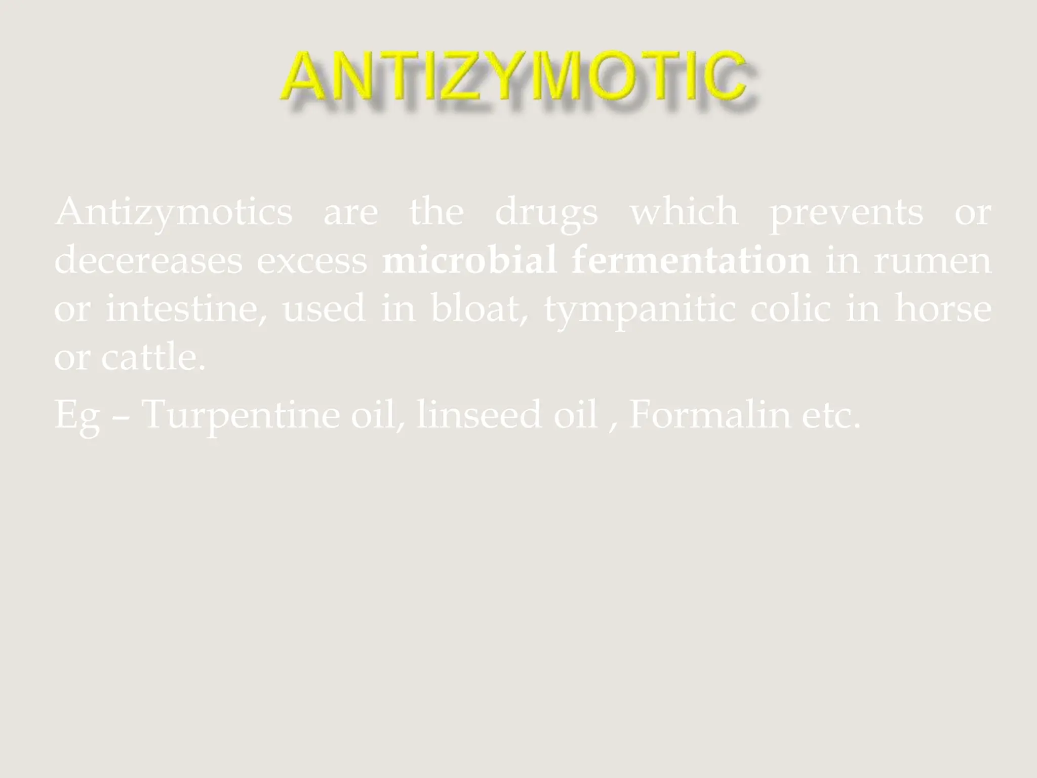 Drugs to treat digestive disorders in ruminants | PPTX