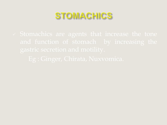 Drugs to treat digestive disorders in ruminants | PPTX