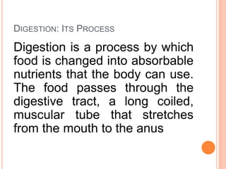 Digestive System and their Interaction with Other Organ | PPTX