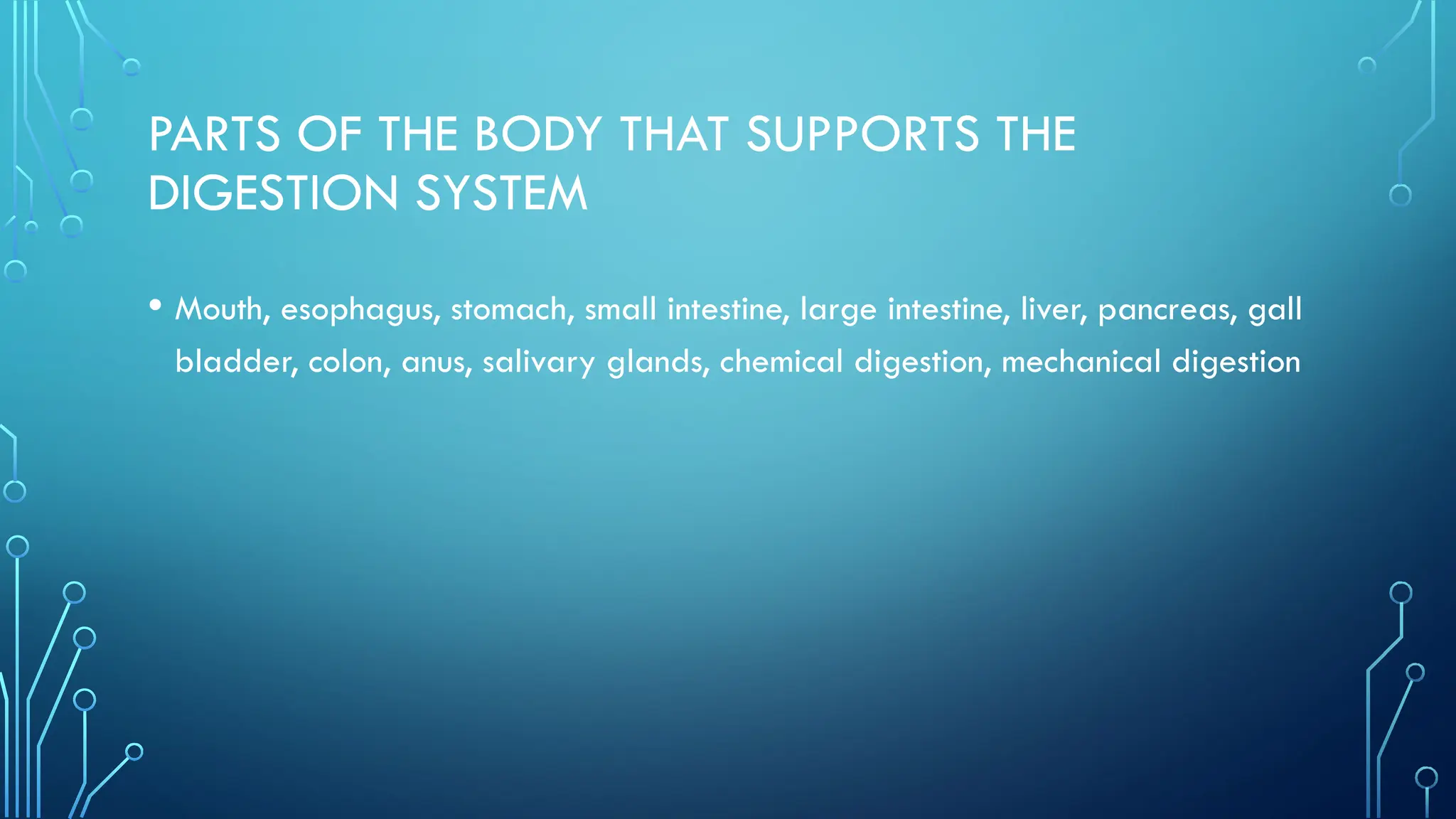 digestive parts power point presentation | PPTX | Digestive Disorders | Diseases and Conditions