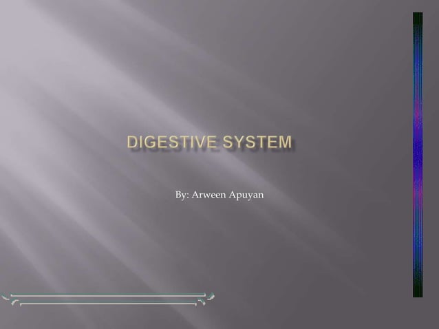 Digestive system | PPT