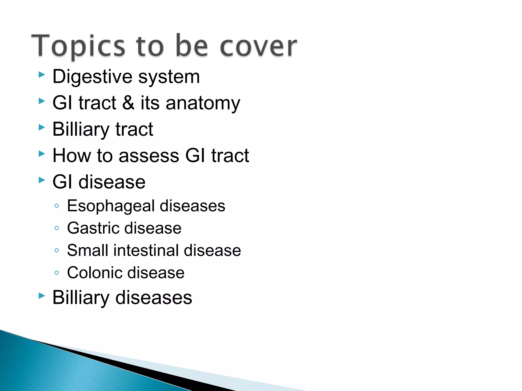 Pathology of the digestive system | PPT