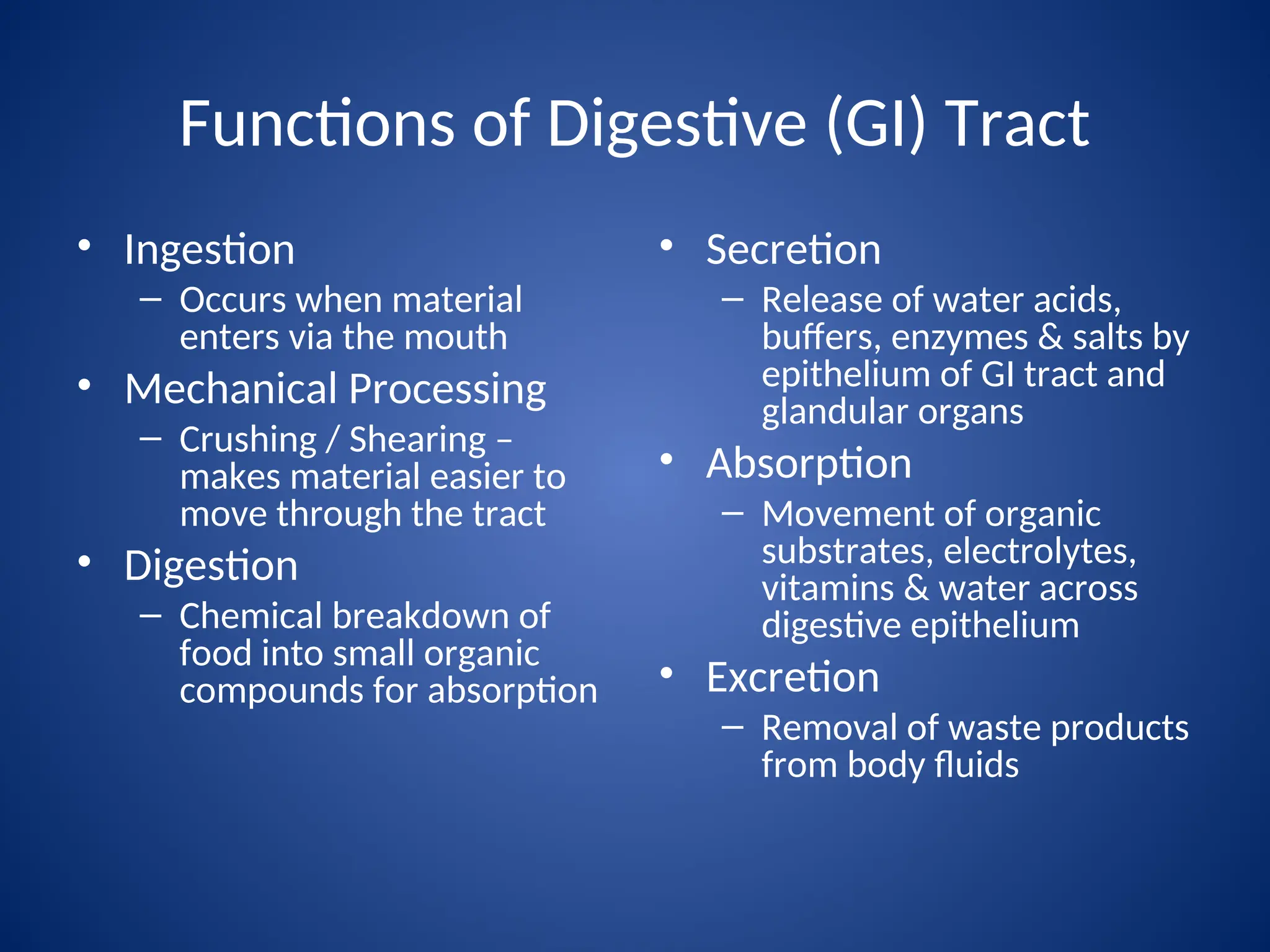 digestive system - anatomy and function ppt | PPT