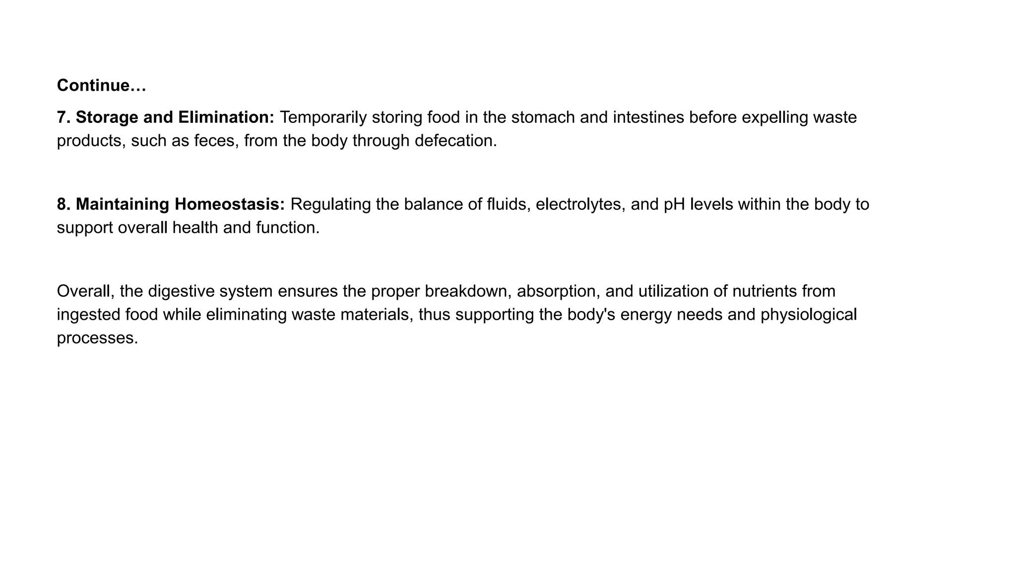 Human digestive system structure and function | PPT
