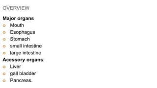 Human digestive system structure and function | PPT