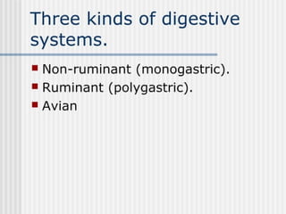 digestive system.pptx of different monogastric and ruminants | PPTX
