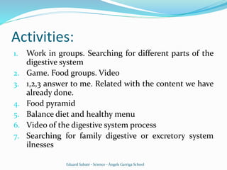 Digestive system food for the family | PPT