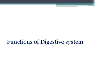 Digestive system -Basic introduction | PPTX
