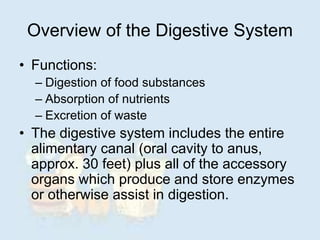 Digestive system 1 ehs unit 6 | PPTX