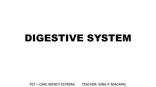 DIGESTIVE SYSTEM DEMODIGESTIVE SYSTEM DEMO.pptx | Chemistry | Science