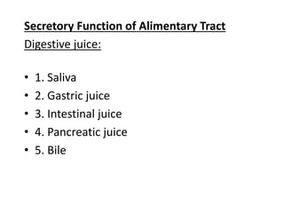 Digestive system (Digestive juice)/Function/Composition | PPTX