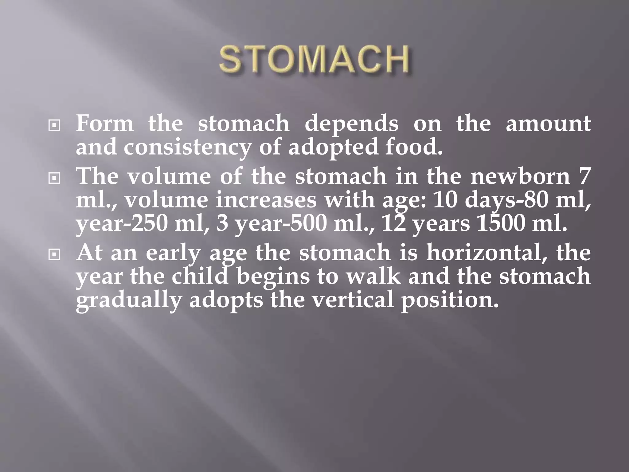Digestive system in children | PPTX