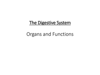 Digestive system notes | PPT
