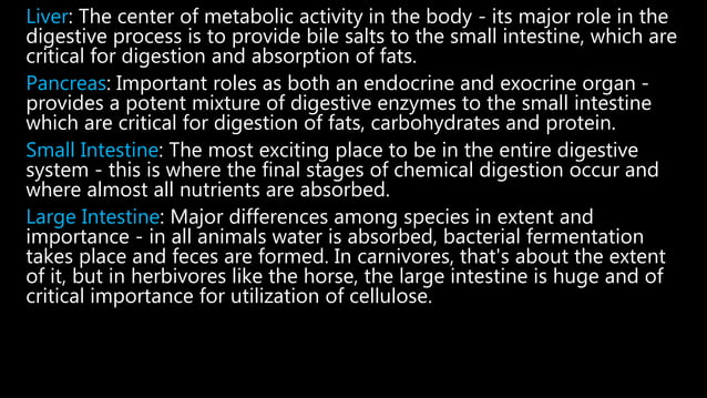 Digestive system of reptiles, birds and mammals | PPTX