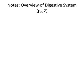Digestive system overview | PPT